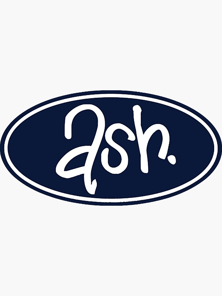"Ash Band Logo" Sticker for Sale by Ricarlogan39 | Redbubble