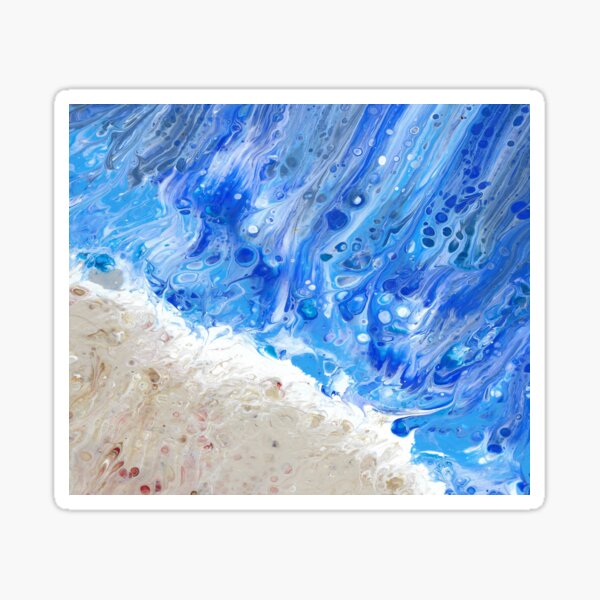 "Sea Shore Coastal Pattern-Ocean Beach Theme" Sticker for Sale by ...