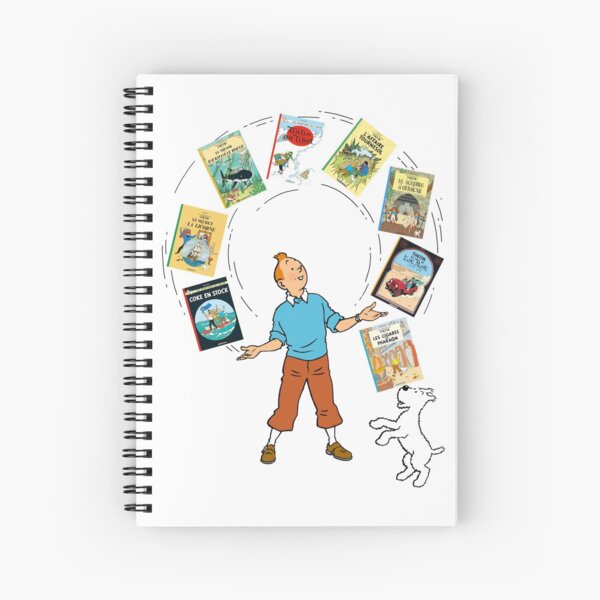 Tintin Spiral Notebooks | Redbubble