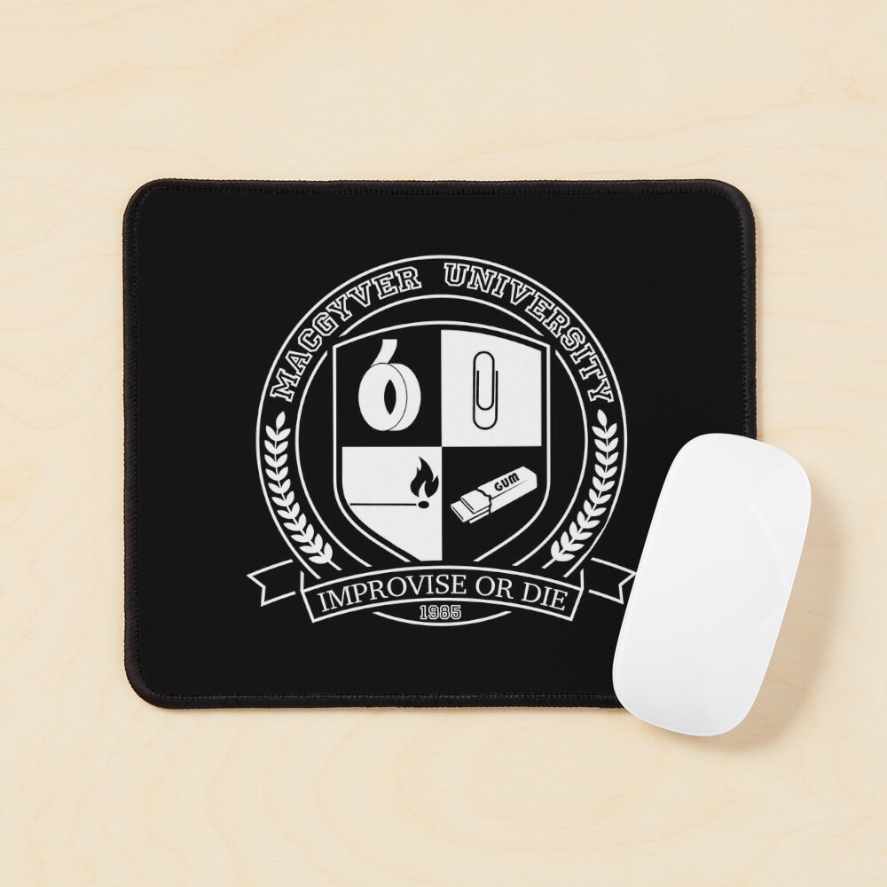 "Macgyver University V2" Sticker for Sale by Le-Freak | Redbubble