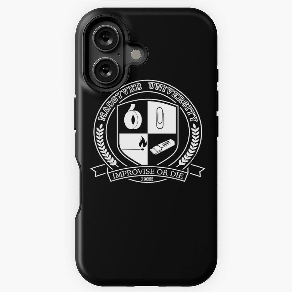 "Macgyver University V2" Sticker for Sale by Le-Freak | Redbubble