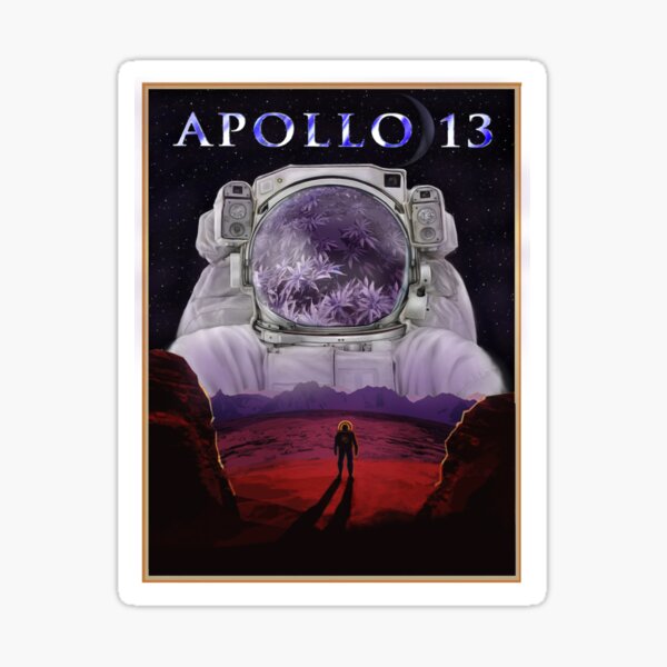 "Apollo 13" Sticker by BenjaminMicah | Redbubble