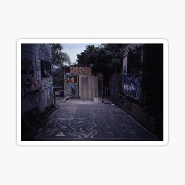 "N.I.C.E. Building, Nimbin, Australia 20000828" Sticker for Sale by ...