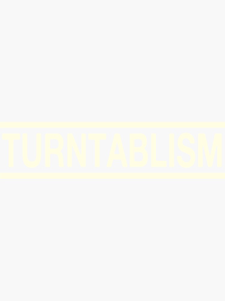 "Turntablism white color" Sticker by maliderkel | Redbubble