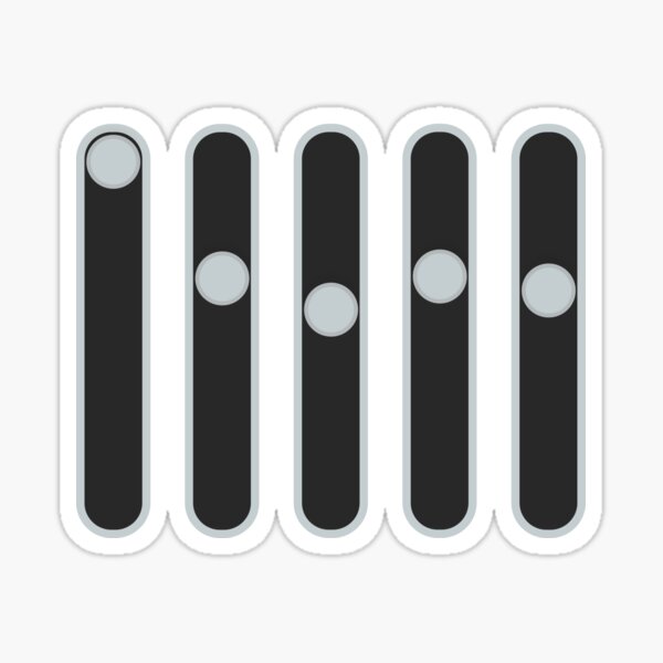"Equalizer Grey" Sticker for Sale by Syed-Faizan-Ali | Redbubble