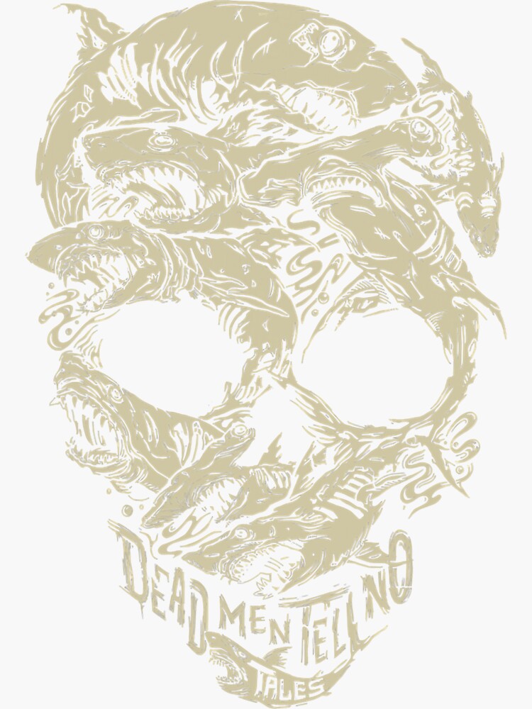 " Pirates Shark Skull" Sticker for Sale by paskow5yr0 | Redbubble