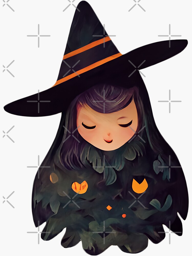 "Cute witch" Sticker for Sale by Reijo12 | Redbubble