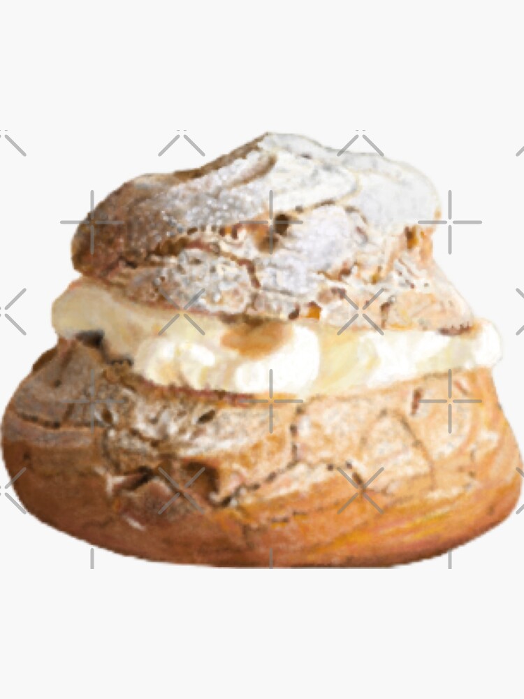 "Shu Kurimu Cream Puff" Sticker for Sale by lovefoodforever | Redbubble