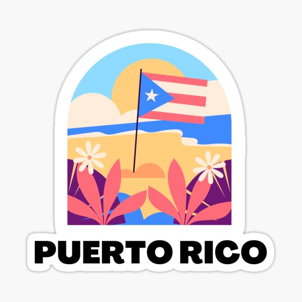 "Boricua Puerto Rico Sticker Gift Idea" Sticker for Sale by ...