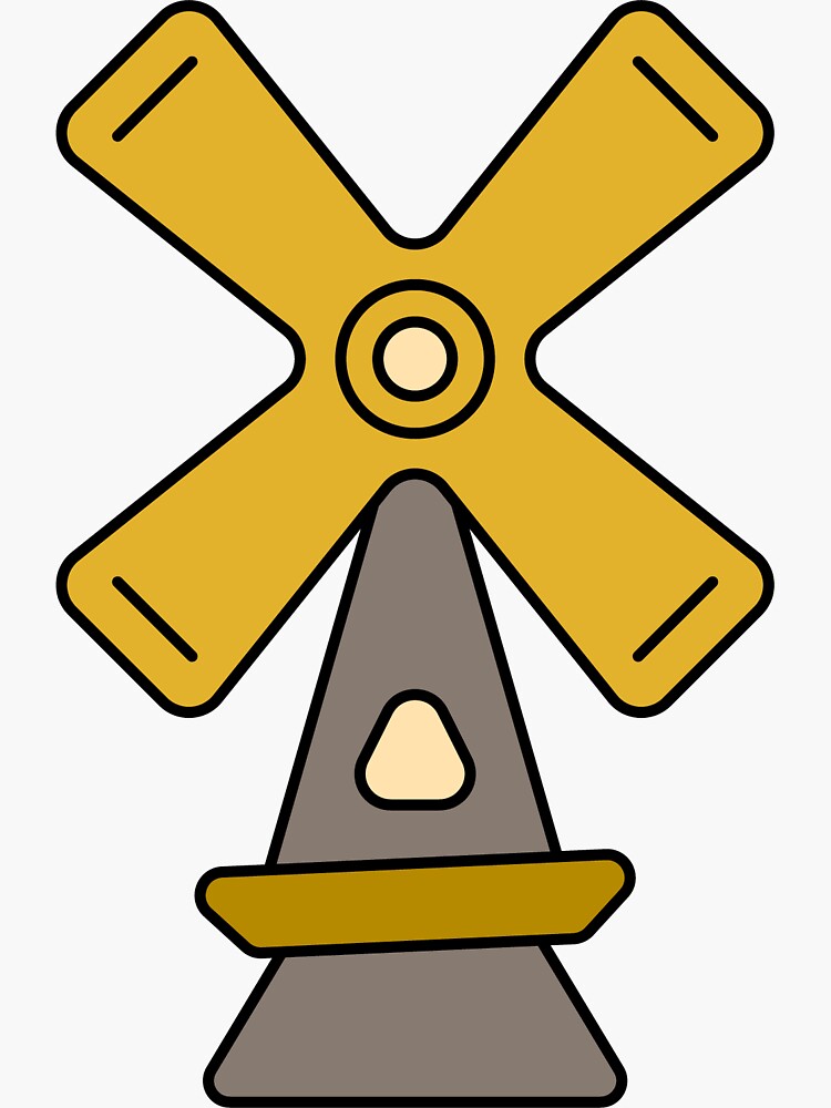 "Typical Dutch: windmill" Sticker for Sale by Ewinnn | Redbubble