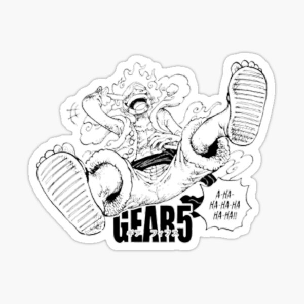 "Luffy Gear 5" Sticker by Arthur-art | Redbubble