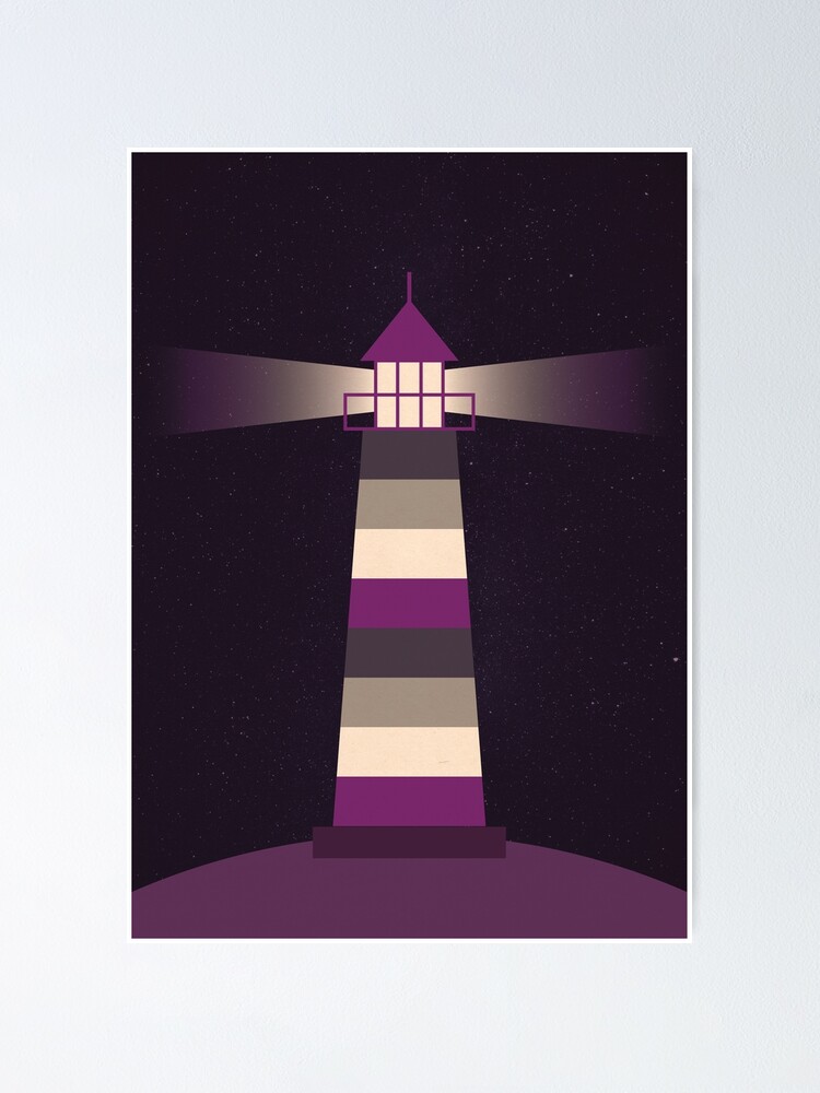 "Lighthouse ace flag" Poster for Sale by ICantFindMyFish | Redbubble