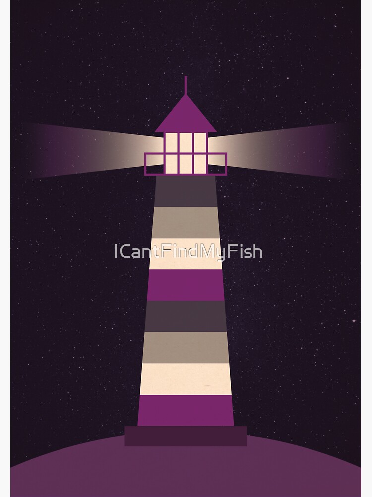 "Lighthouse ace flag" Sticker for Sale by ICantFindMyFish | Redbubble