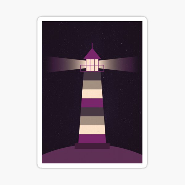 "Lighthouse ace flag" Sticker for Sale by ICantFindMyFish | Redbubble