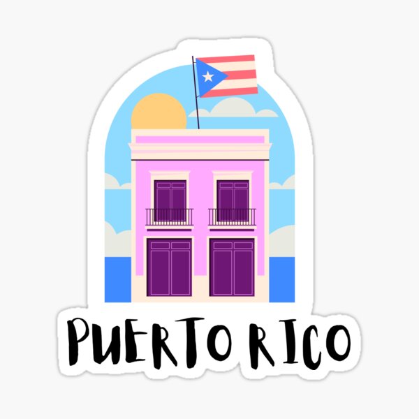 "Puerto Rico Vintage Flag" Sticker for Sale by HaraldHodenhans | Redbubble