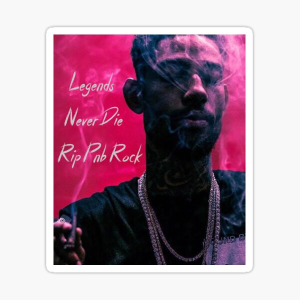 "Rip Pnb Rock" Sticker for Sale by skill44 | Redbubble