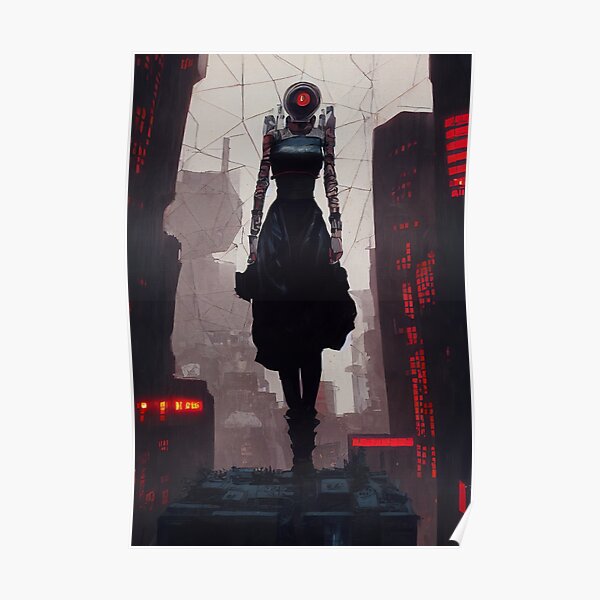 "miss cyborg" Poster for Sale by Lily-Abendstern | Redbubble