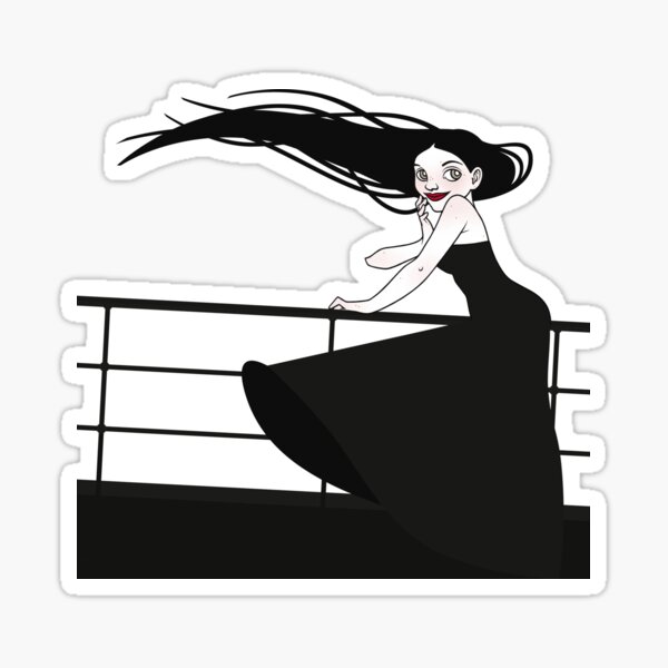 "Seascape / Titanic: coquetry on the railing" Sticker for Sale by ...