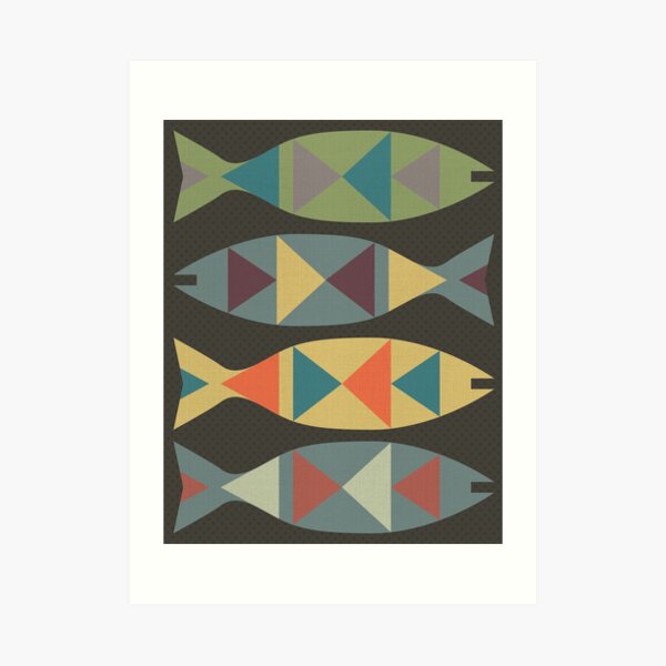 Mid Century Modern Fish Art Prints | Redbubble