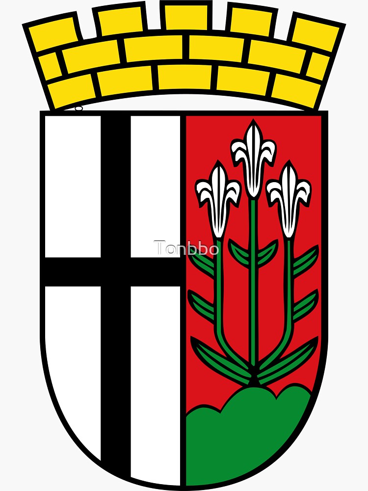 "Fulda Coat of Arms, Germany" Sticker by Tonbbo | Redbubble