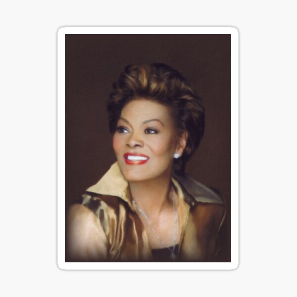 "Dionne Warwick, Music Star" Sticker for Sale by Hollywoodize | Redbubble