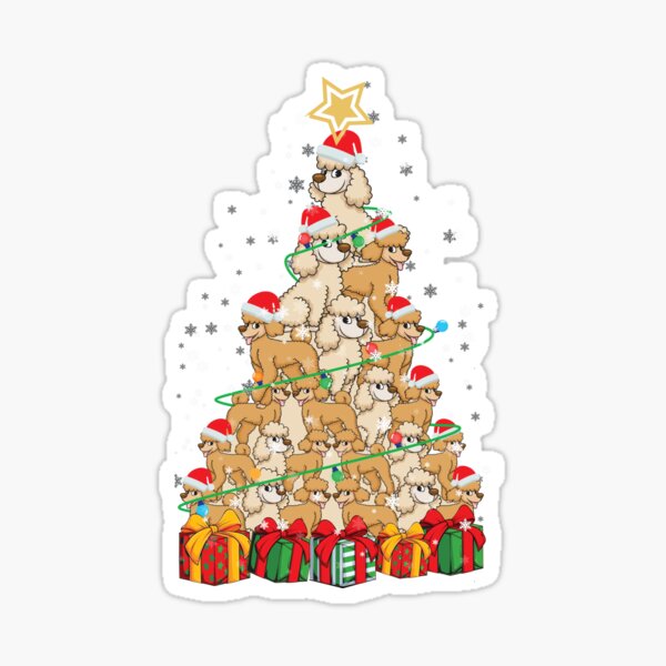 "christmas tree dogs" Sticker for Sale by mindybubble | Redbubble