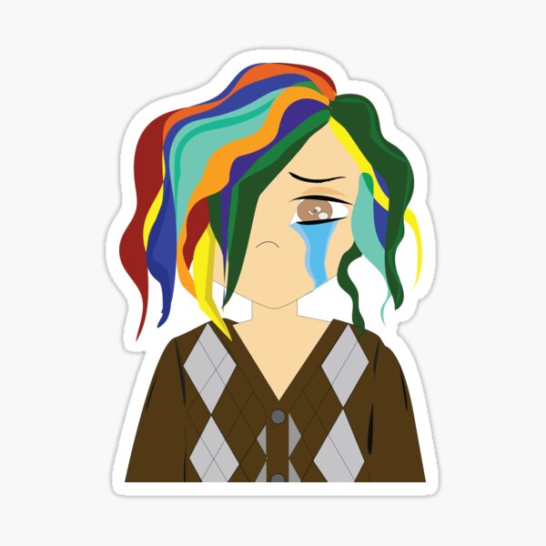 "Crying Girl" Sticker for Sale by somdesign | Redbubble