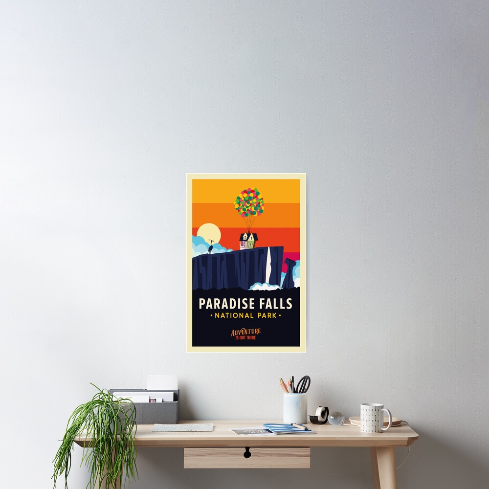 "Paradise Falls National Park Poster" Poster for Sale by magrodanny ...