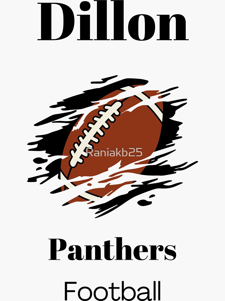 "Dillon panthers football " Sticker for Sale by Raniakb25 | Redbubble