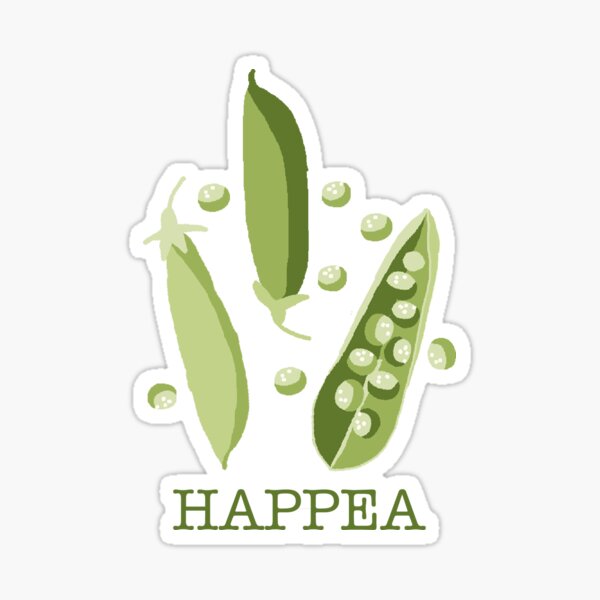 "Peas and pea pods" Sticker for Sale by Cheekyleopard | Redbubble
