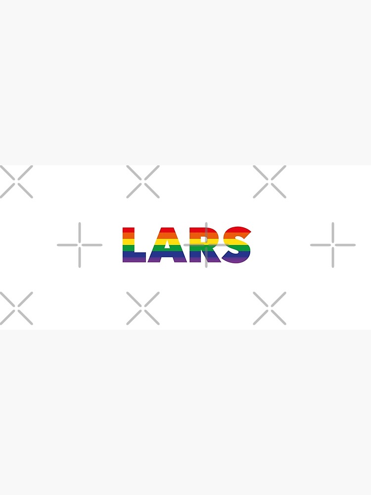 Lars Name - Rainbow Flag LGBT Pride Design Premium Matte Vertical Poster