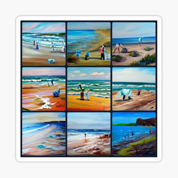 "Coastal Cleanup Pack" Sticker for Sale by CinderPress | Redbubble