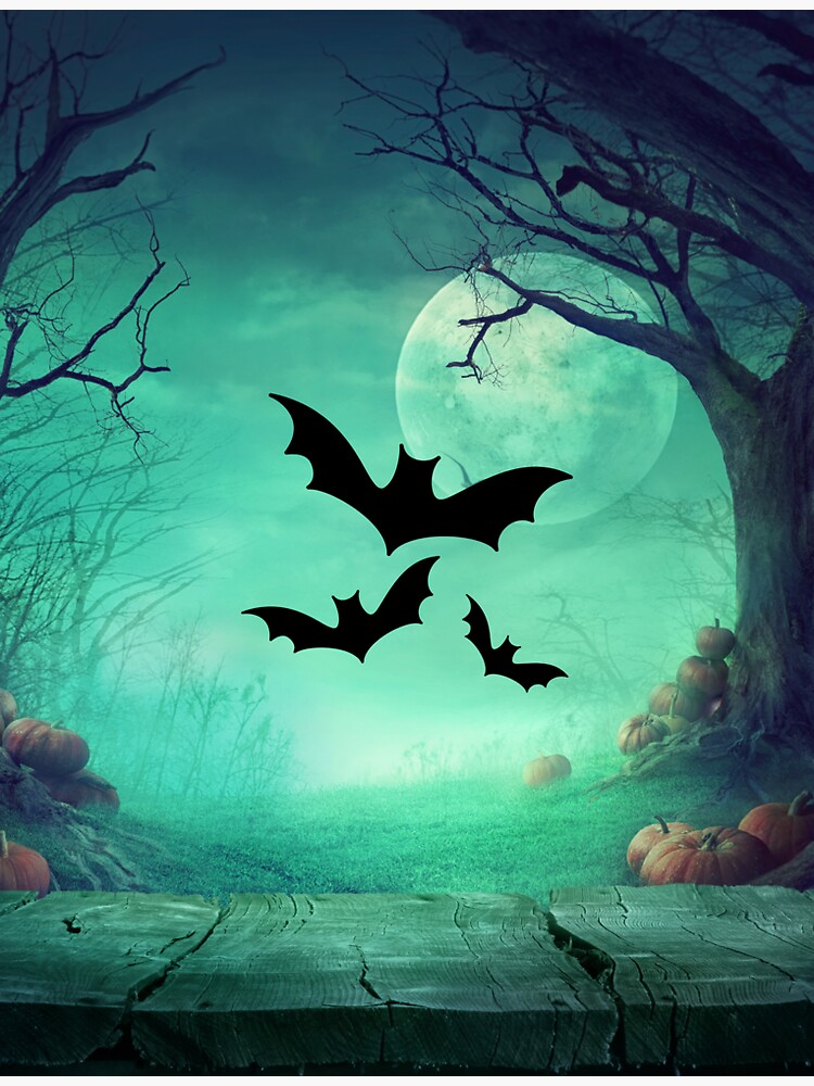 "Scary bat" Sticker for Sale by niksape | Redbubble