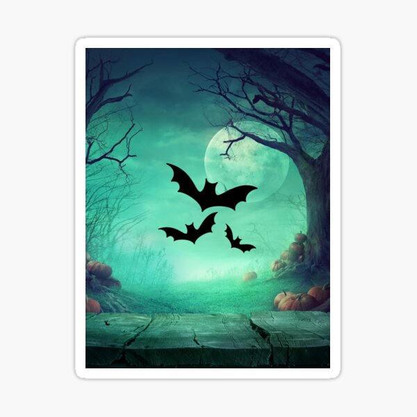 "Scary bat" Sticker for Sale by niksape | Redbubble