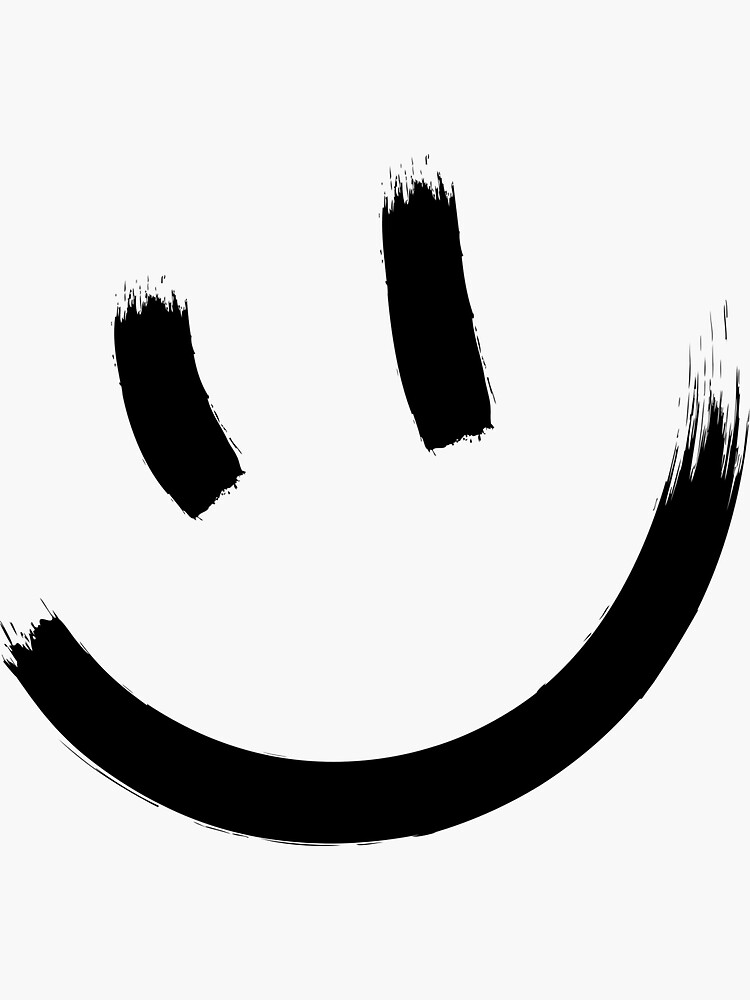 "Smiley face emoji " Sticker for Sale by Hakeemel | Redbubble