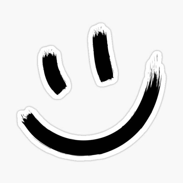 "Smiley face emoji " Sticker for Sale by Hakeemel | Redbubble