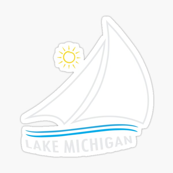 "Lake Michigan " Sticker for Sale by summersupnorth | Redbubble