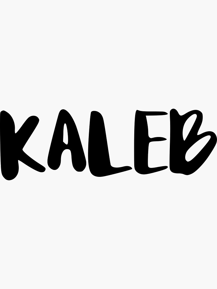 "KALEB" Sticker for Sale by FTML | Redbubble
