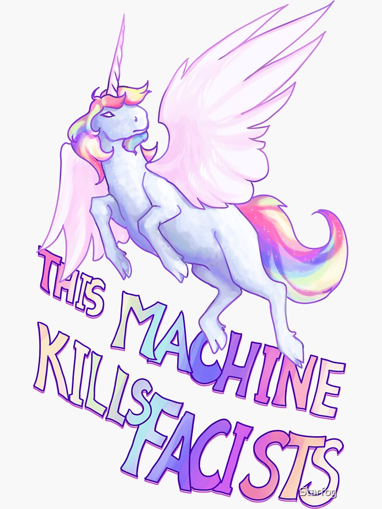 "This Machine Kills Facists - Dark background (family friendly ...