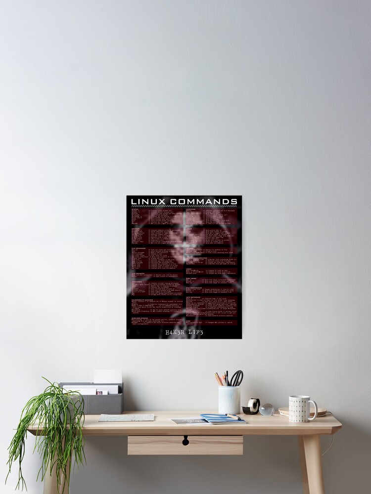 "Linux Commands" Poster for Sale by LostintheNoise9 | Redbubble