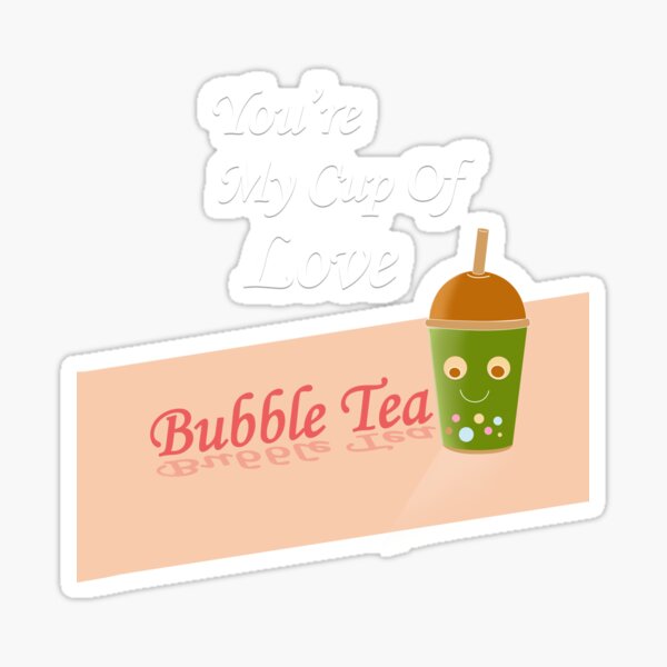 "Bubble Tea Gifts Girls Kawaii Boba Tea " Sticker for Sale by ...