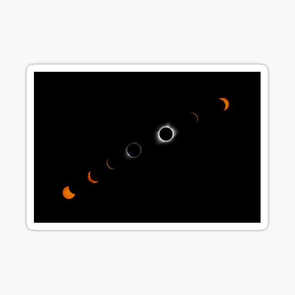 "Solar Eclipse 2017" Sticker by dlhedberg | Redbubble