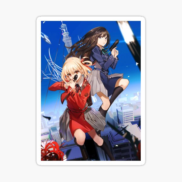 "Lycoris Recoil" Sticker for Sale by Linearthur | Redbubble
