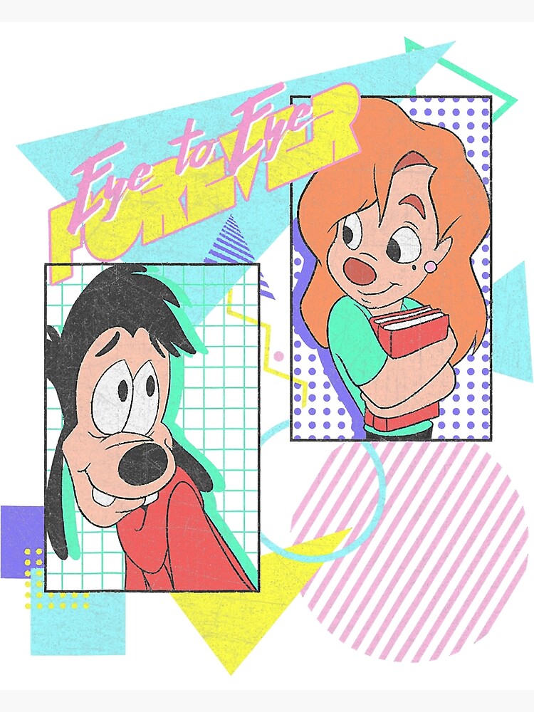 "A Goofy Movie Max & Roxanne Eye To Eye Forever" Art Print for Sale by ...