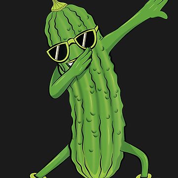 "Dabbing Pickle Dancing Cucumber lover Funny Gifts" Sticker for Sale by ...