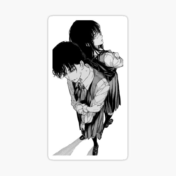 "Chainsaw Man Mitaka Asa and Yoru " Sticker for Sale by DariusNoxus ...