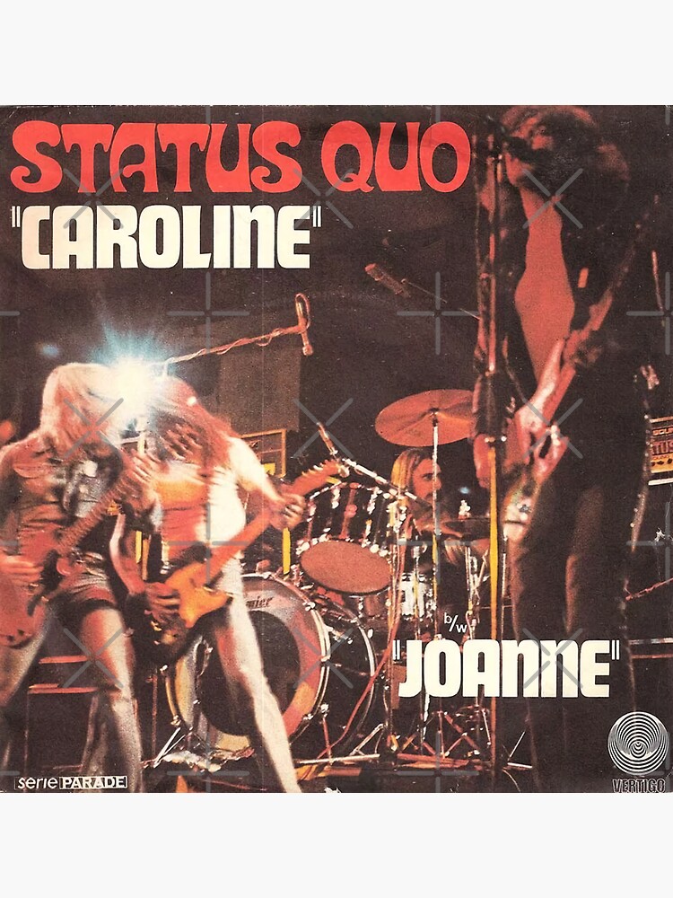 "status quo caroline tour" Sticker for Sale by pargoyy | Redbubble