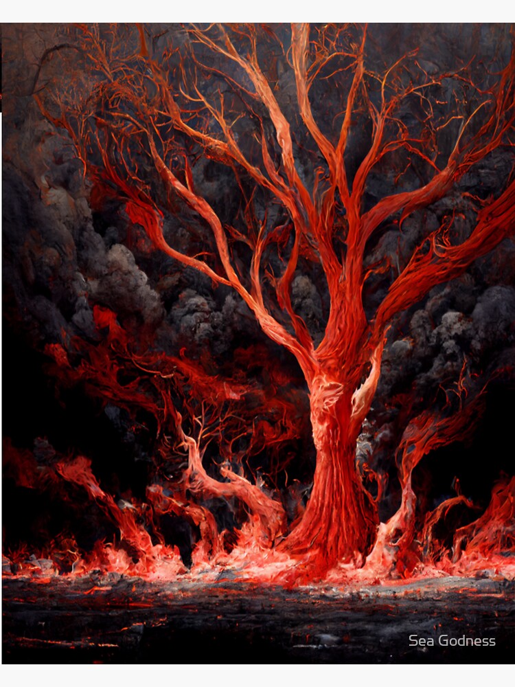 "Hell Tree Mother of Demons" Sticker for Sale by bhr57 | Redbubble