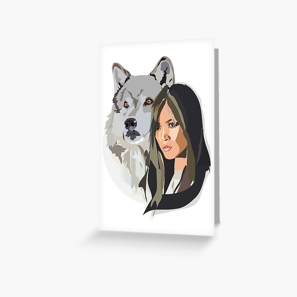 "Lupa - Wolf Goddess" Greeting Card by annamckay | Redbubble