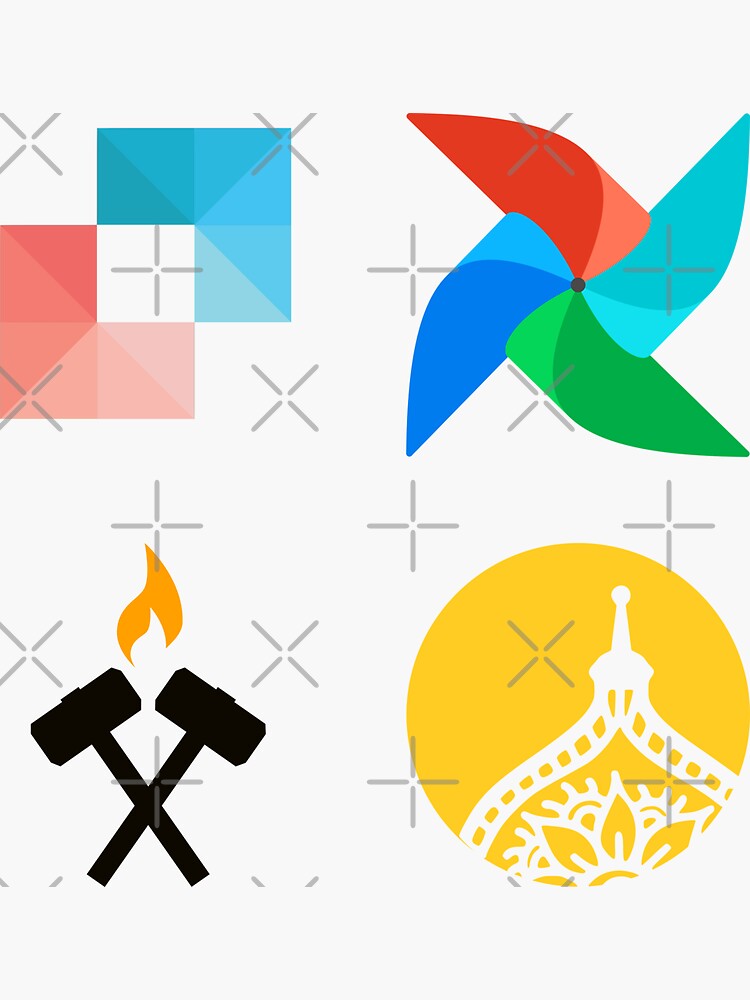 Apache Airavata, Airflow, Allura, Ambari - 4x Sticker Combo Pack ...